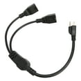 3 Prong Y Splitter Cable, Male To Female, Plug and Play, 100-240V ...