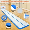 SKYSHALO 20ft Folding Air Track Inflatable Gymnastics Mat with Pump for ...