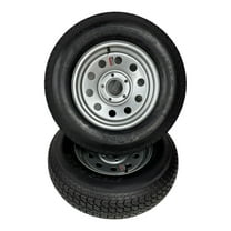 2-Pack Tex Star Trailer Tire Rim ST205/75D15 LRC Bias 5 Lug Black ...