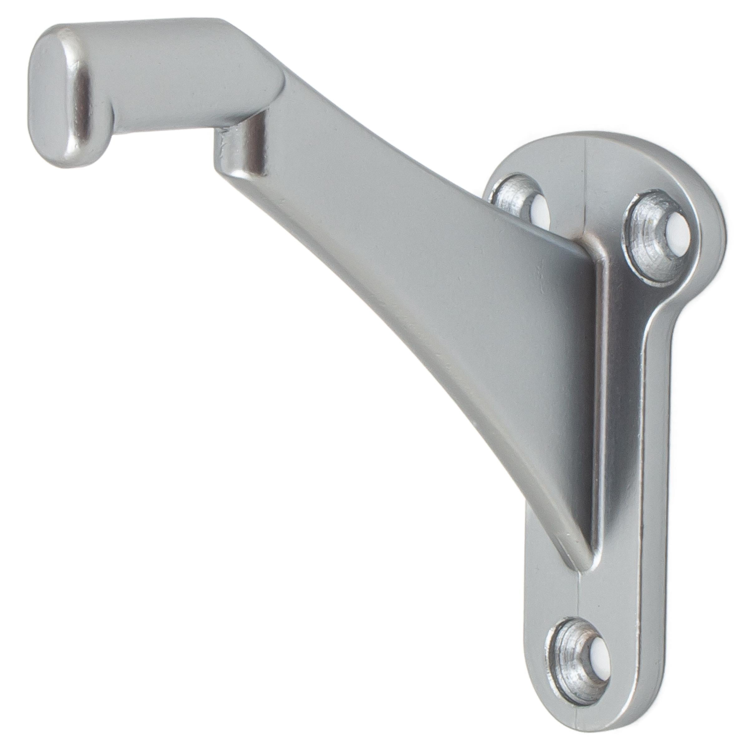 Heavy-Duty Aluminum Handrail Brackets, Satin Aluminum by Stone Harbor ...