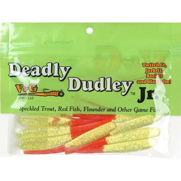 Deadly Dudley Lure 12 Per Pack 3 5/8 Chartreuse/Red Tail DD-303 ...