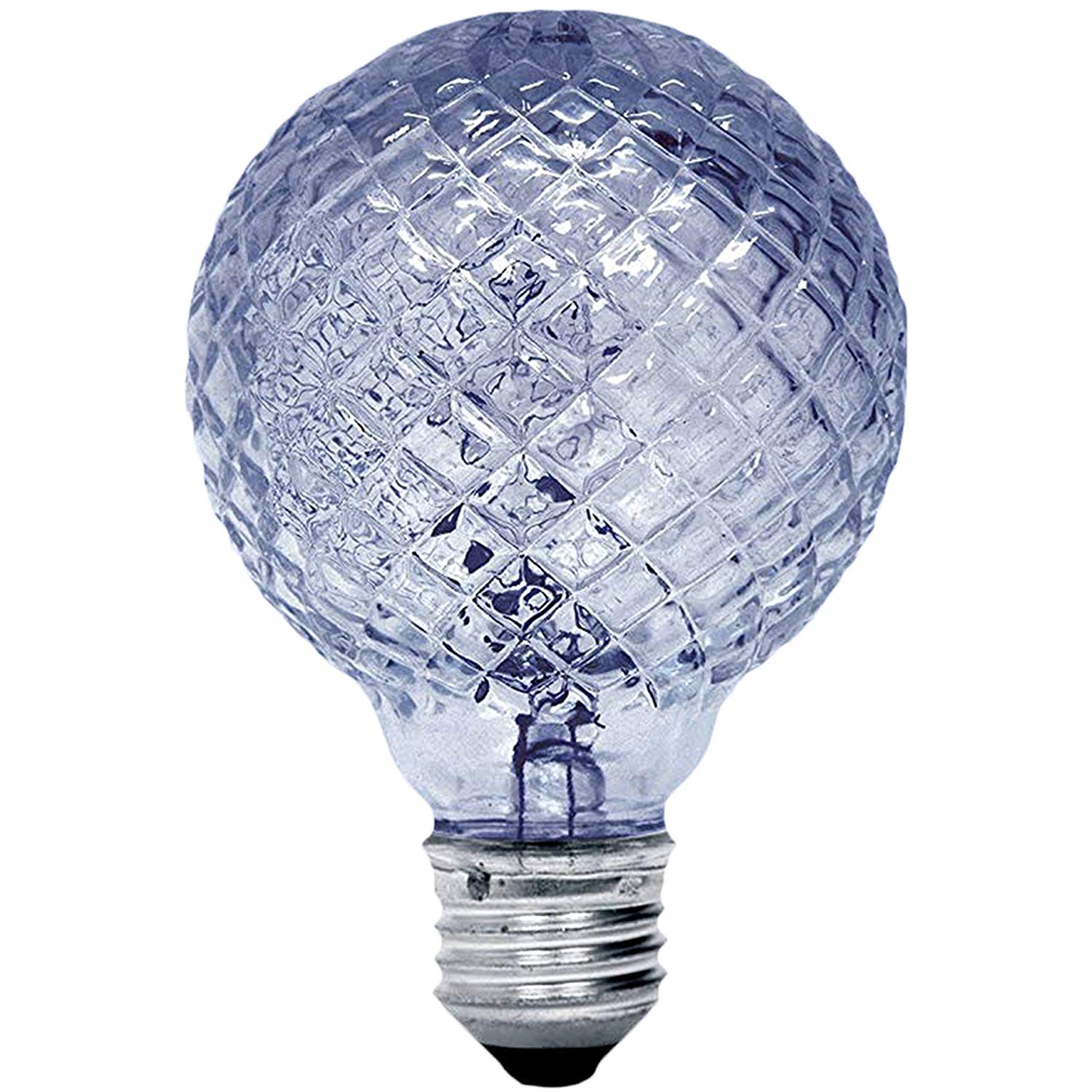 GE Lighting 40 Watt 390 Lumen G25 Faceted Cut Glass Light Bulb With GE Lighting 40 Watt 390 Lumen G25 Faceted Cut Glass Light Bulb With