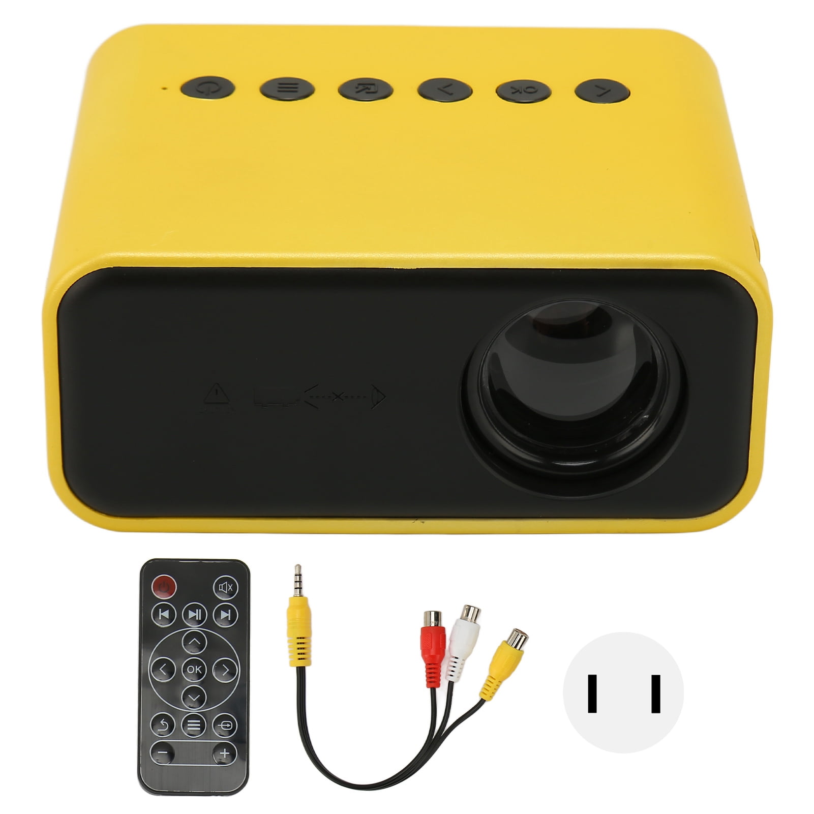 Proyector de vídeo, mini proyector 1080P HD mini proyector para dibujos ...
