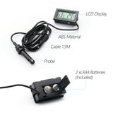 Mini Reptile Terrarium Thermometer Hygrometer with Probe Reptile ...