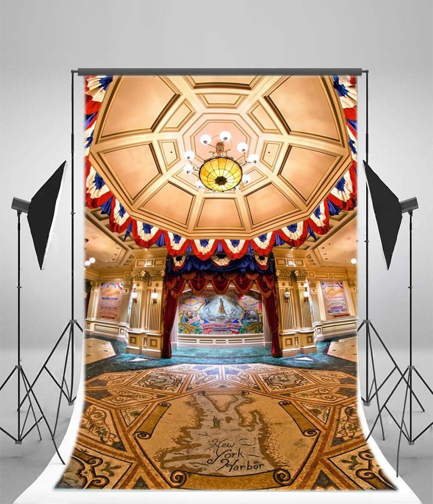 MOHome Suspended Ceiling Backdrop 5x7ft Stage Curtain Lights Floor ...