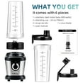 La Reveuse Personal Blender, 400W, with 2 x 24 Oz Cups and To Go Lids ...