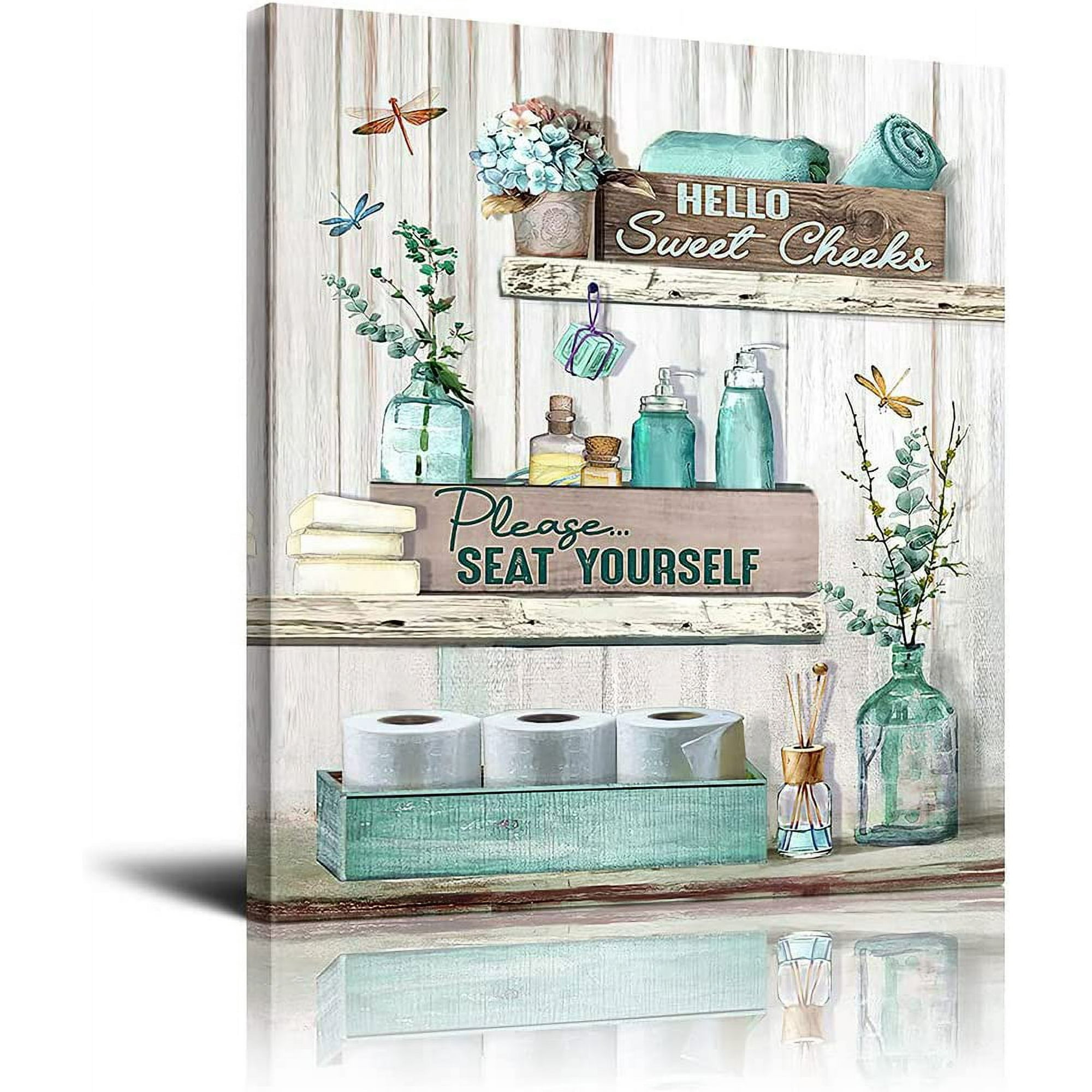 Click here for Ghsdfbb Bathroom Decor Canvas Wall Art Rustic Bath... prices