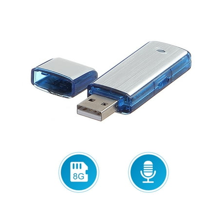 8GB USB Digital Audio Voice Recorder USB Disk Flash Drive Memory Stick ...
