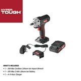 Hyper Tough 20V Cordless 1/2-inch Impact Wrench, Variable Speed Trigger ...