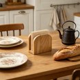 Acacia Wood Napkin Holder for Table, Wooden Upright Napkin Holders for ...