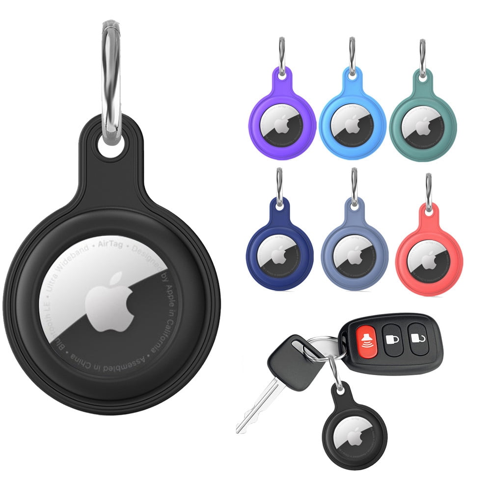 Liquid Silicone Airtag Case with Key Chain,2021 Anti Drop Airtag Cover ...