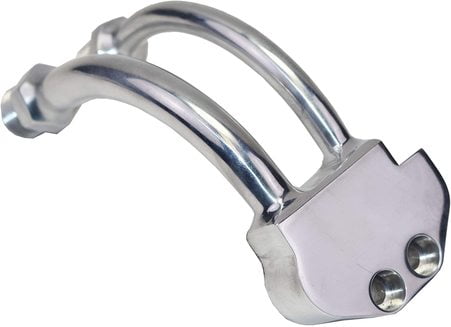 A/C Compressor Curved Manifold For SD7B10 7176 SD7 Sytle, Chrome ...