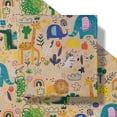 Baby Shower Roll - 17 Inches x 16.4 Feet - Colorful Cartoon Animal ...