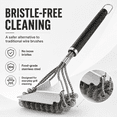 BEEPRINCESS Safe BBQ Grill Brush & Scraper – Bristle Free, Stainless ...