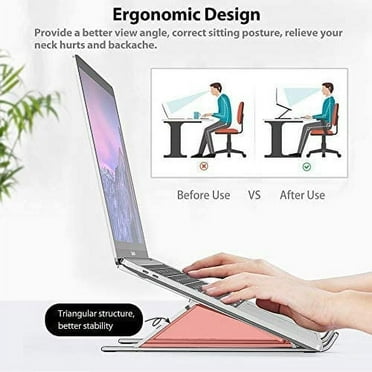 PERLESMITH Dual Monitor Stand Riser with Adjustable Length & Angle ...