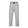 Dvkovi Mens Sweatpants Cotton Linen Drawstring Pants Elastic Waist