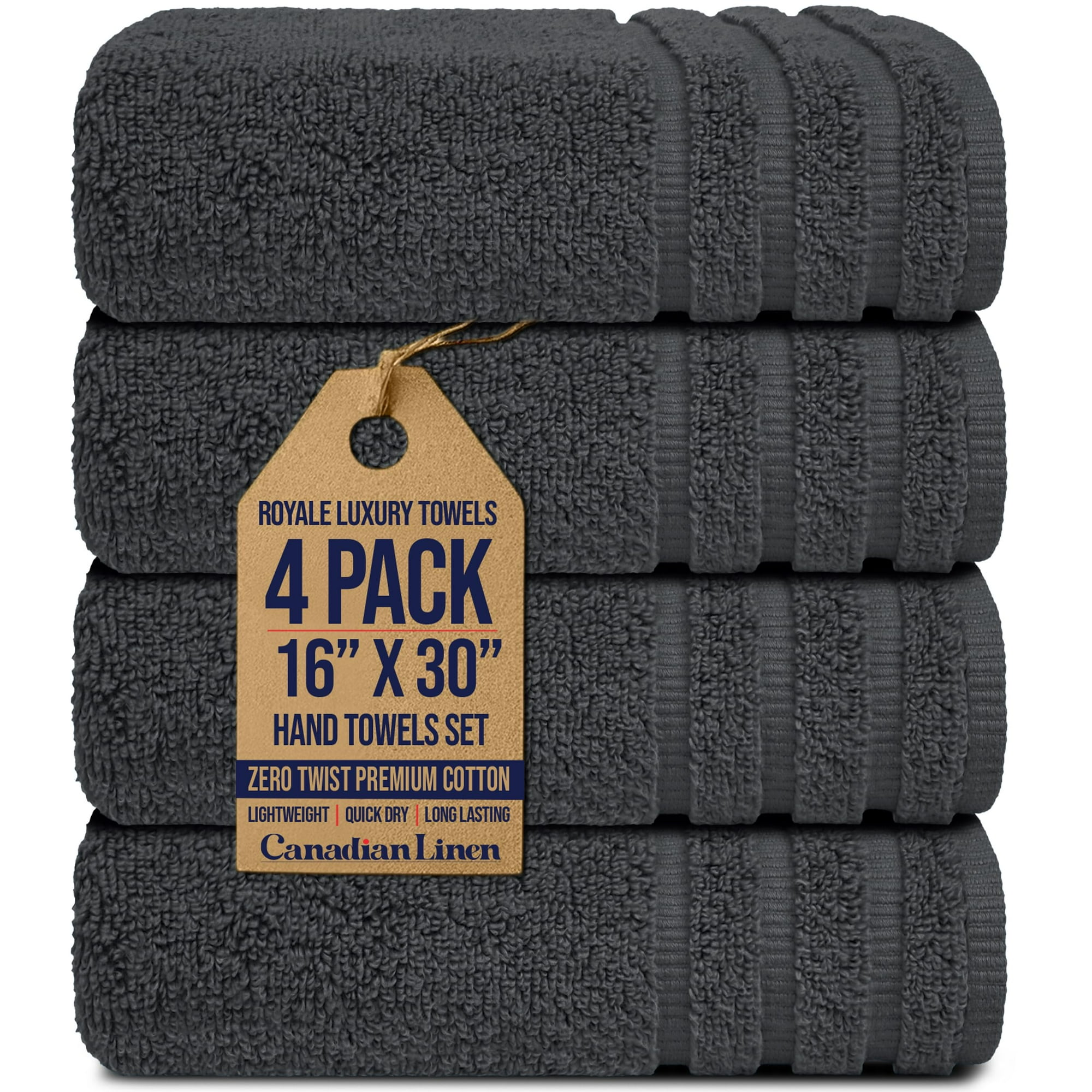 Click here for Canadian Linen Royale Hand Towels Set  16X30  4 Pa... prices