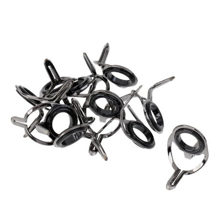 10Pcs Ceramic Fishing Rod Guides/Eyes Rings Line Repair Tip Tops Tackle ...
