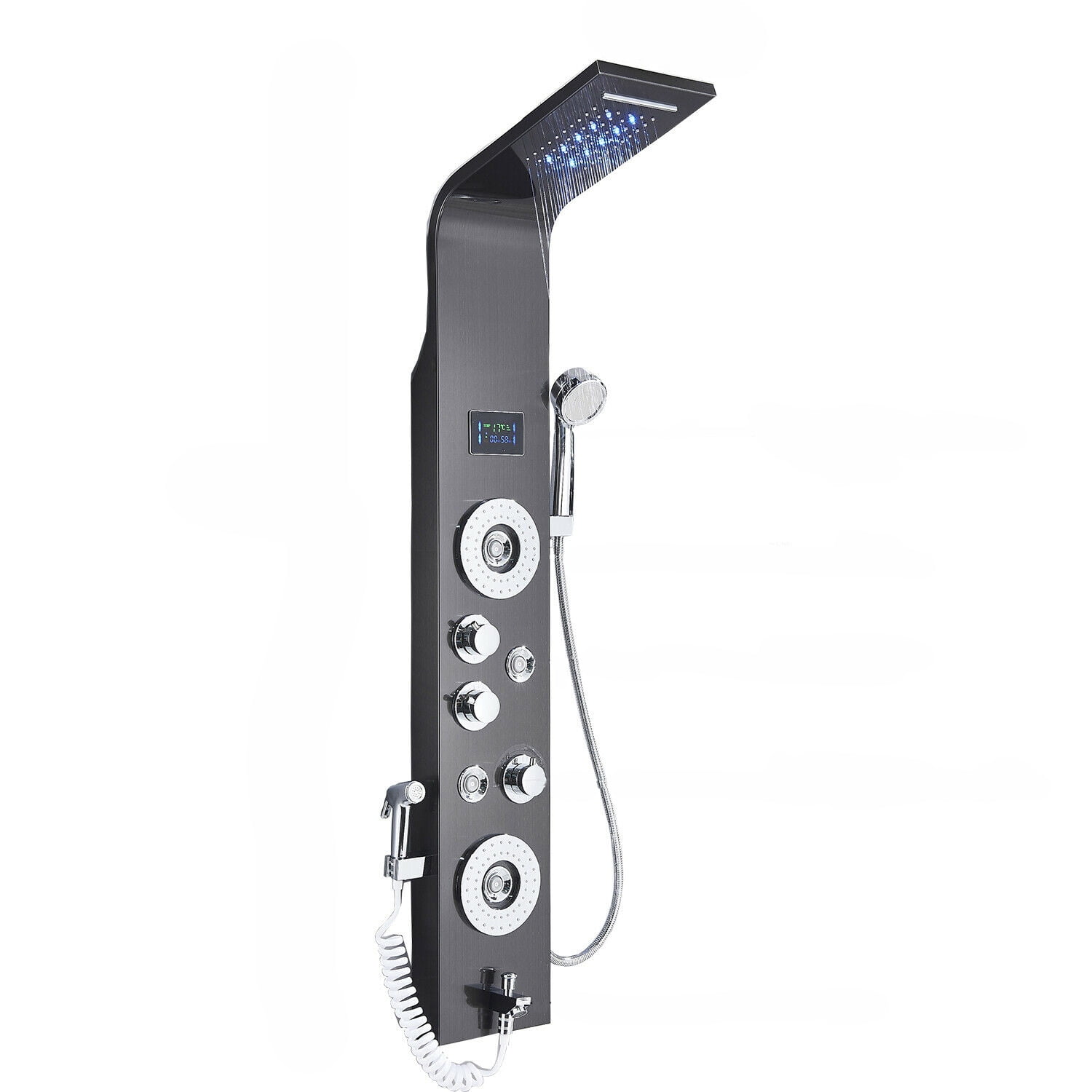 Buy Ces Shower Panel Tower System Led Rain Waterfall Shower Column Head