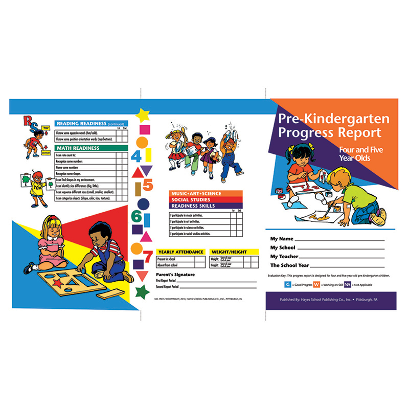 6 Pk Pre K Progress Report 10 Per Pk For 4 5 Year Olds Walmart 6 Pk Pre K Progress Report 10 Per Pk For 4 5 Year Olds Walmart