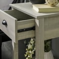 Walker Edison Modern Farmhouse 1 Drawer End Table, Stone Grey - Walmart.com