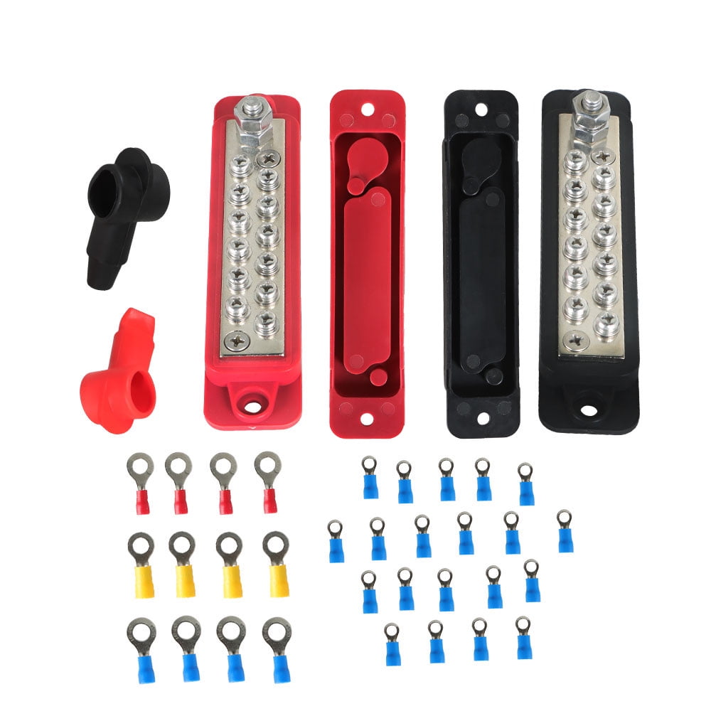 Labwork 12 Point Busbar Bus Bar Power Distribution Block 180A 12V DC ...