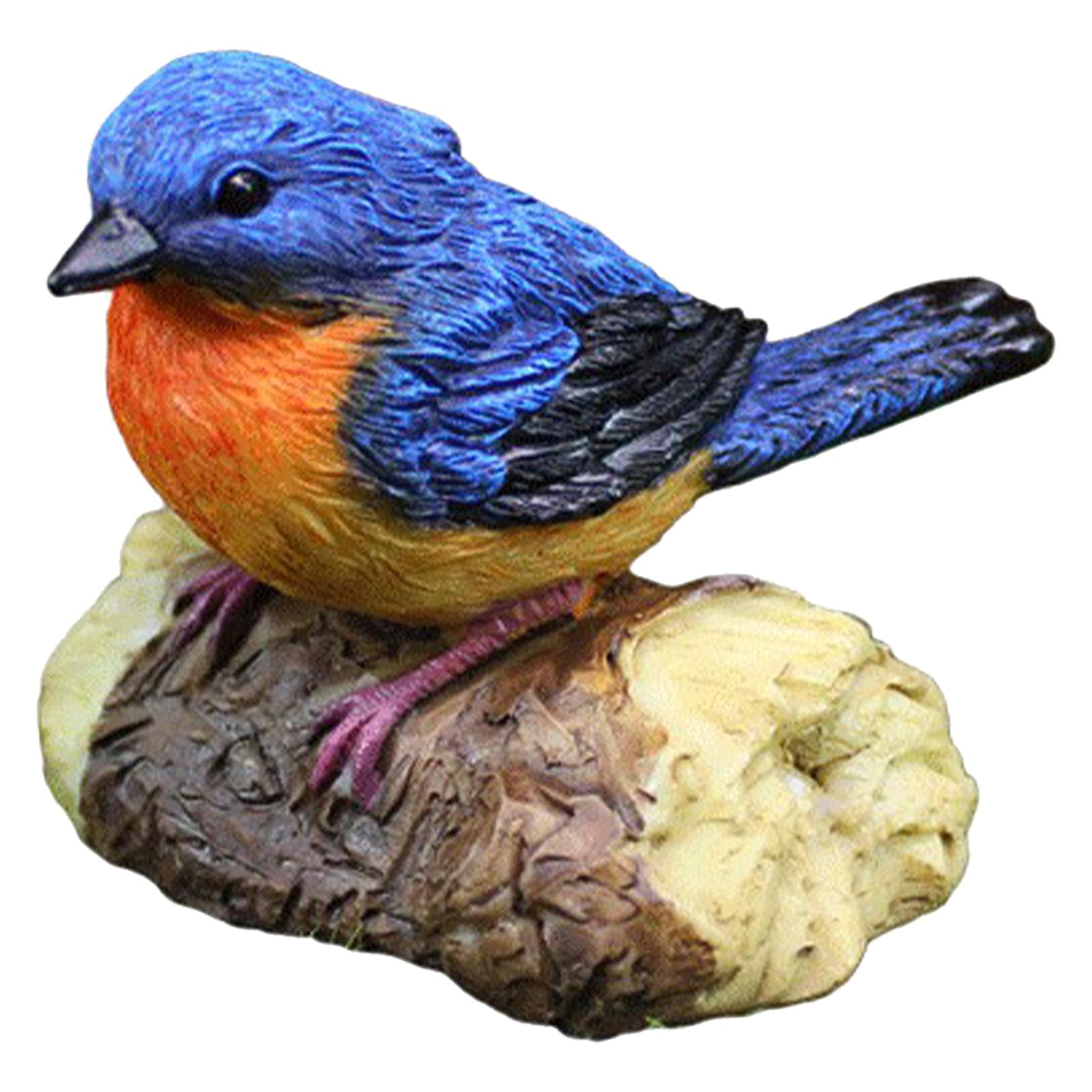 Artificial Miniature Bird Statue Miniature Fairy Garden Decoration Bird ...