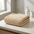 Embroidered Coral Fleece Towel,Soft Highly Absorbent Solid Color ...