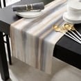 Beige Gray Table Runner 48 Inches Long - Abstract Grunge Mottled ...