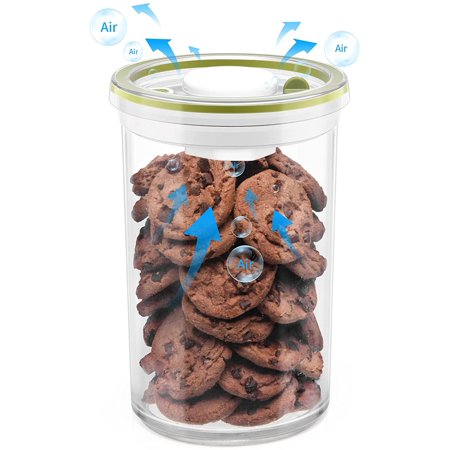 Airtight Containers with Lids, Unique Air Extraction Design, with Scoop ...