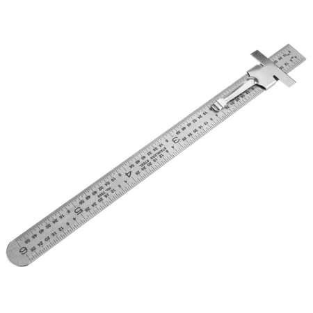 Performance Tool W5707 6" SAE Stainless Steel Sliding Rule and Depth ...