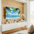 Beach Ocean Waves TV Dust Cover,Stretchable TV Screen Desktop Computer ...