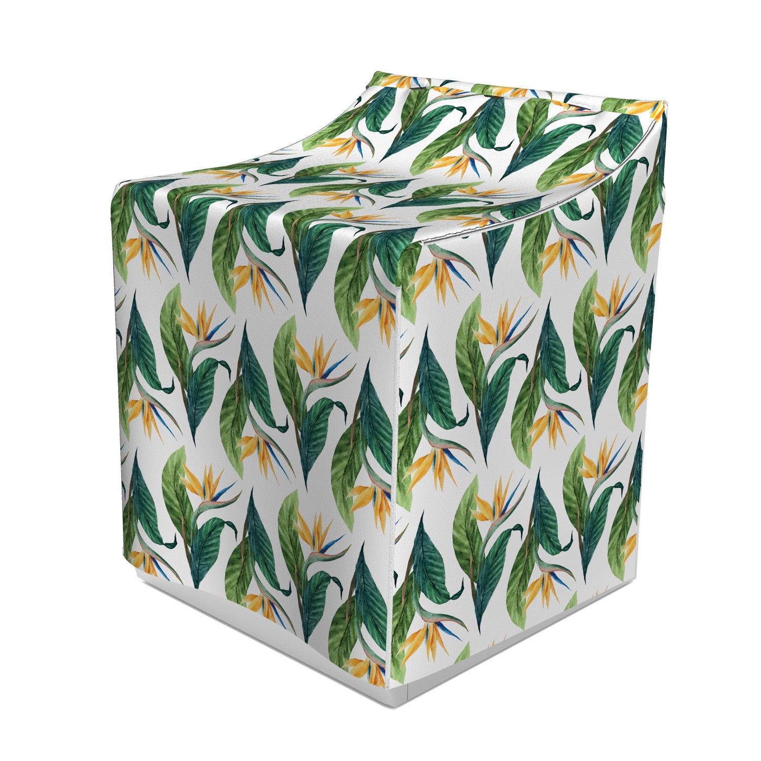 Exotic Washer Cover, Macro Watercolor Painting of Bird of Paradise ...