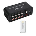 Audio Switch 1 In 4 Out Dc 12v Rca Signal Selector Audio Splitter With Remote Control