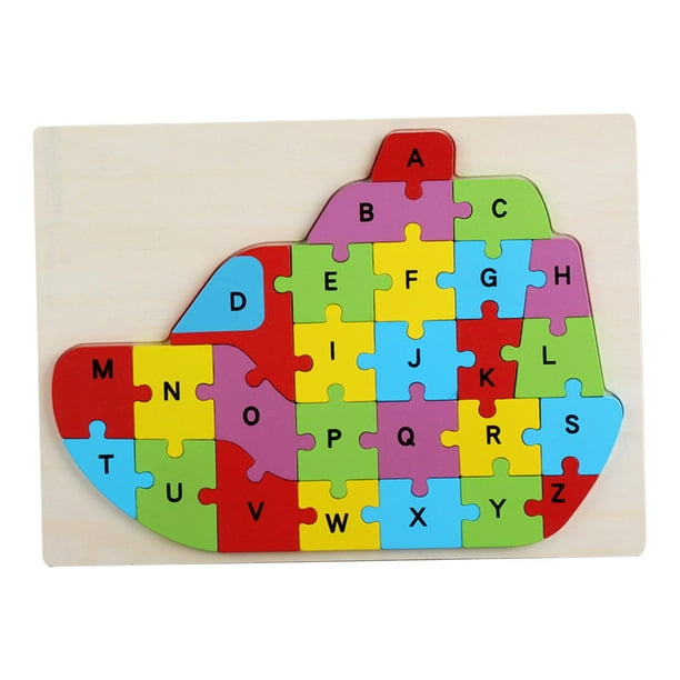 Abc Animal Puzzle Cartoon Abc Puzzles Block Toy Fine Motor Skill ...