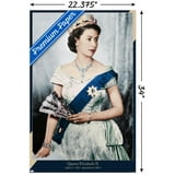 Queen Elizabeth II - Queen Wall Poster, 22.375" x 34" - Walmart.com