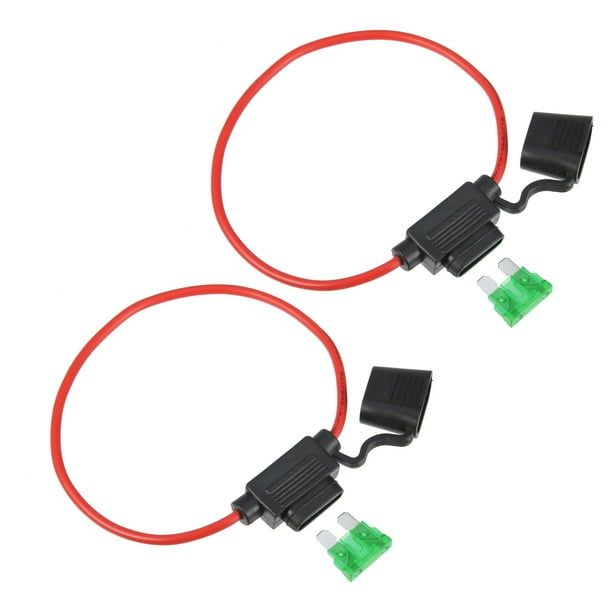2 Set DC 32V 14 Gauge Car in Line ATC Blade Style Inline Fuse Holder ...