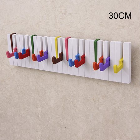 Piano Wooden Coat Racks Piano Keys Wall Mounted Coat Hook Hanger Wall ...