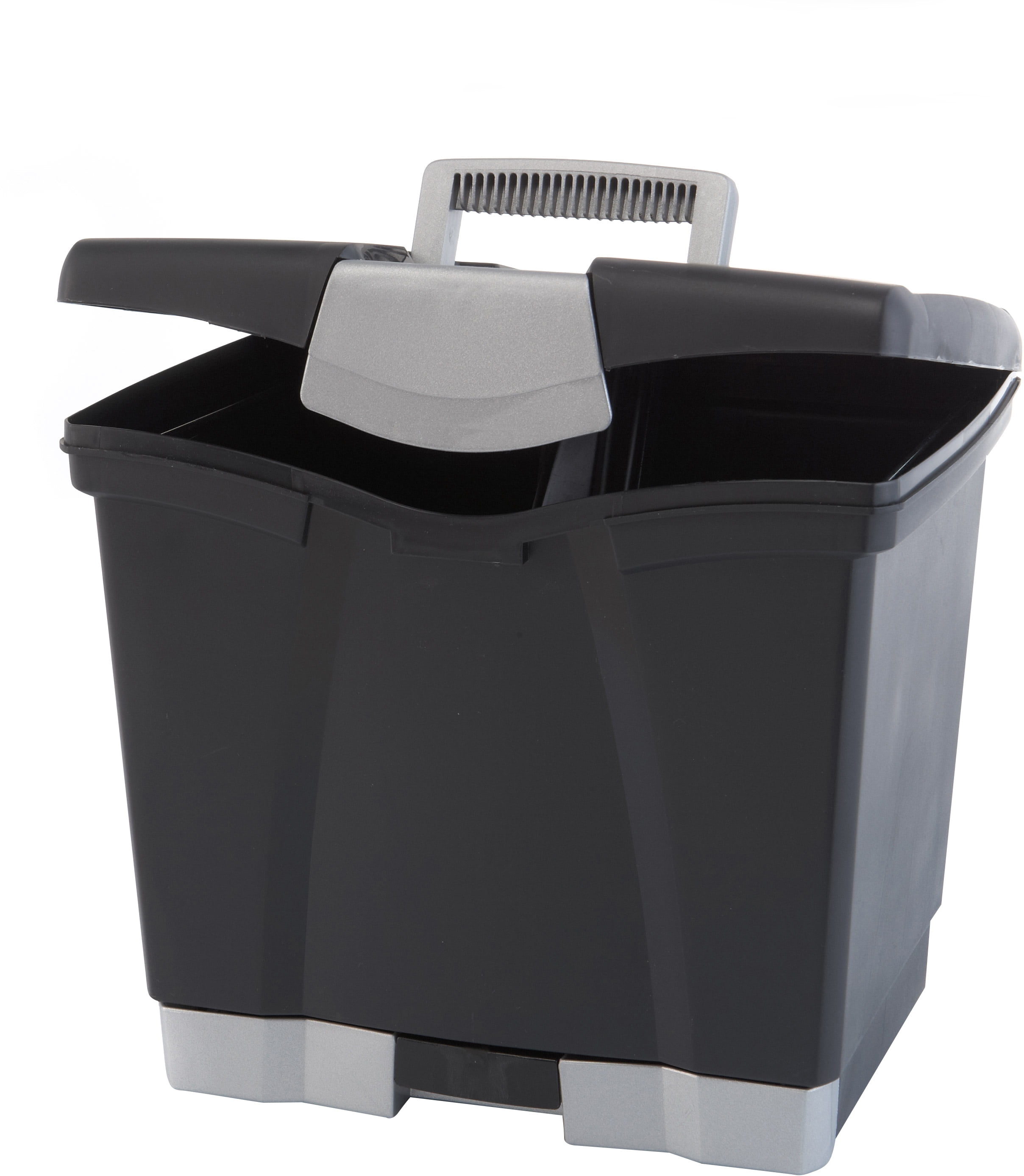 Storex Portable File Box with Drawer, Black - Walmart.com