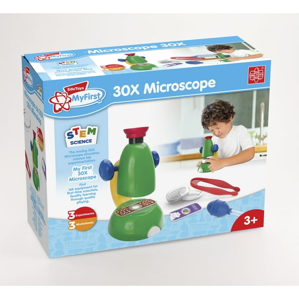 Edu Toys My First 30X Microscope Sciene Learning Set - Walmart.com