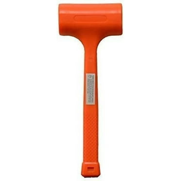 Neiko 3 LB Dead Blow Hammer, Neon Orange | Unibody Molded | Non-Slip ...