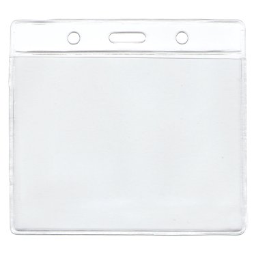 Name Badge Kits, Top Load, 4 X 3, Clear, 50/box | Bundle of 10 Boxes ...