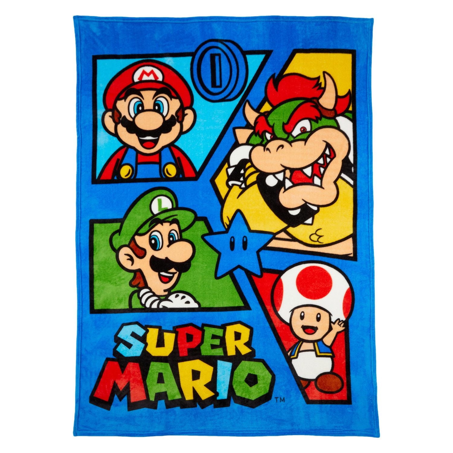 Click here for Super Mario Bros. Super Mario Super Crew Blanket T... prices