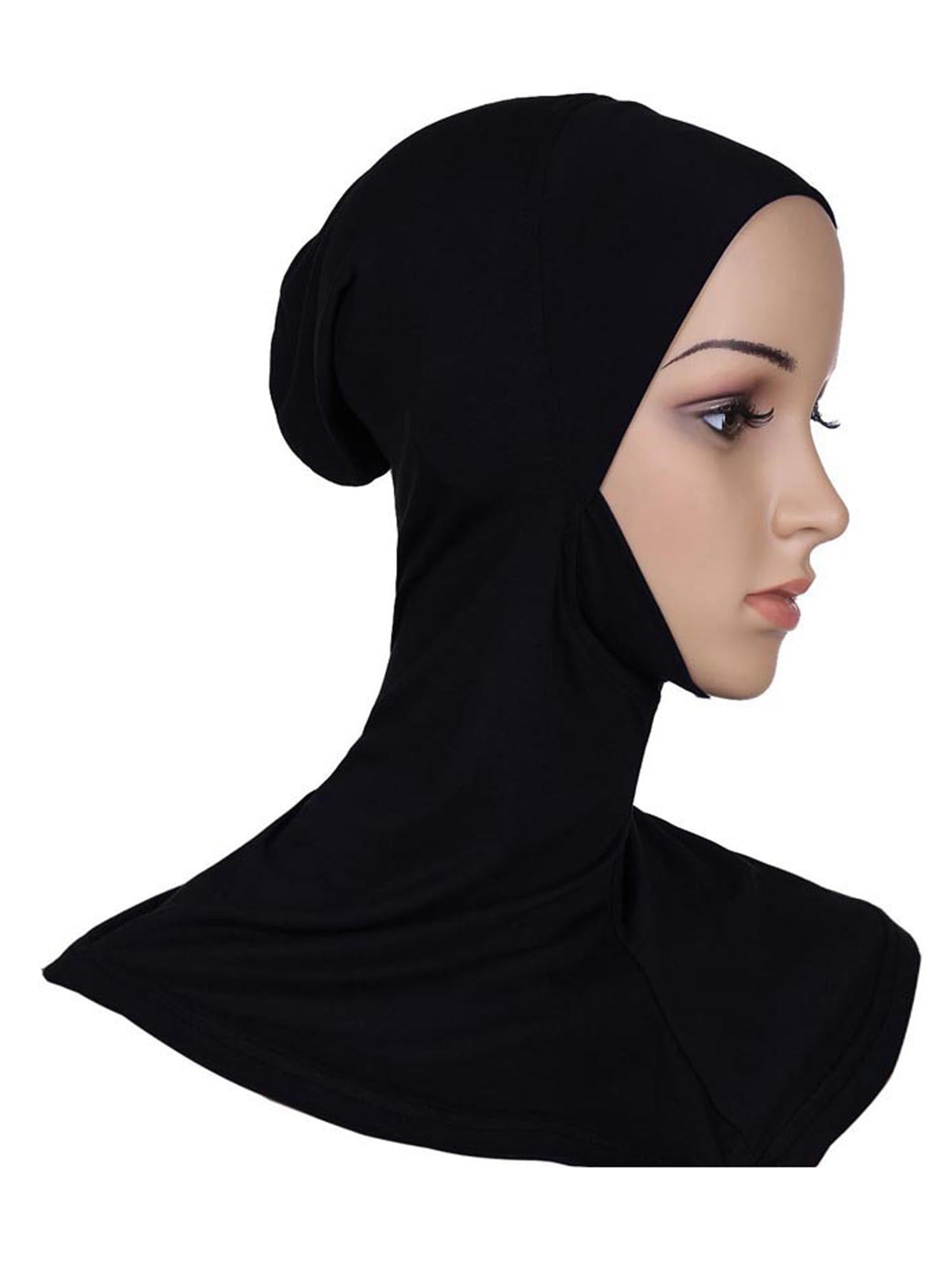 Women's Muslim Ninja Bonnet Underscarf Hair Loss Cap Hijab Head Neck ...