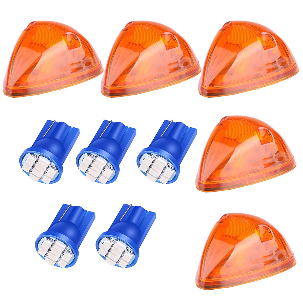 Cab Marker Light 5x T10-8-3020-SMD Blue Top Clearance Roof Running ...