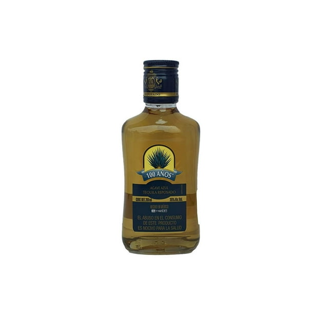 Pack de 24 Tequila 100 Años Reposado Azul de 200ml 100 años Reposado ...