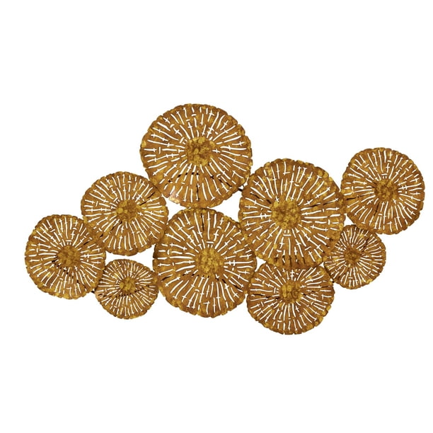 DecMode Indoor Brown Metal Rustic Floral Wall Décor - Walmart.com DecMode Indoor Brown Metal Rustic Floral Wall Décor - Walmart.com