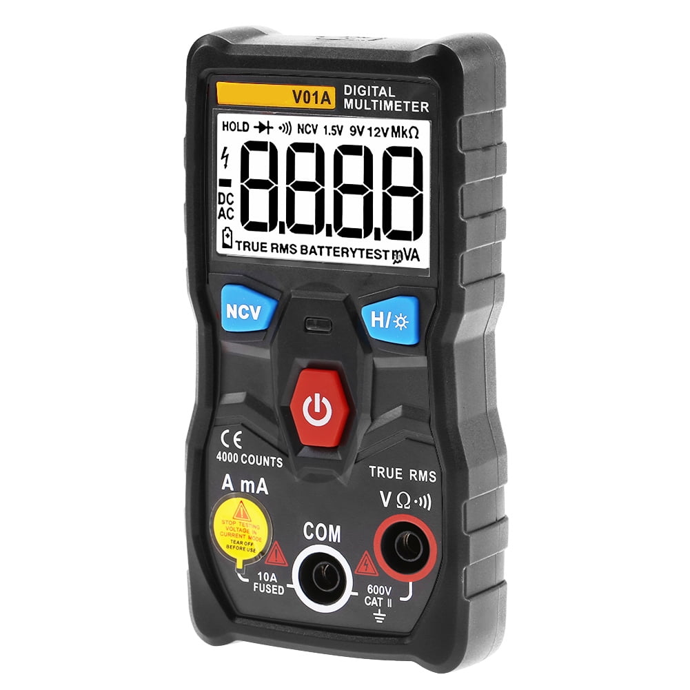 Multímetro digital de verdadero valor eficaz (RMS) de rango automático ...