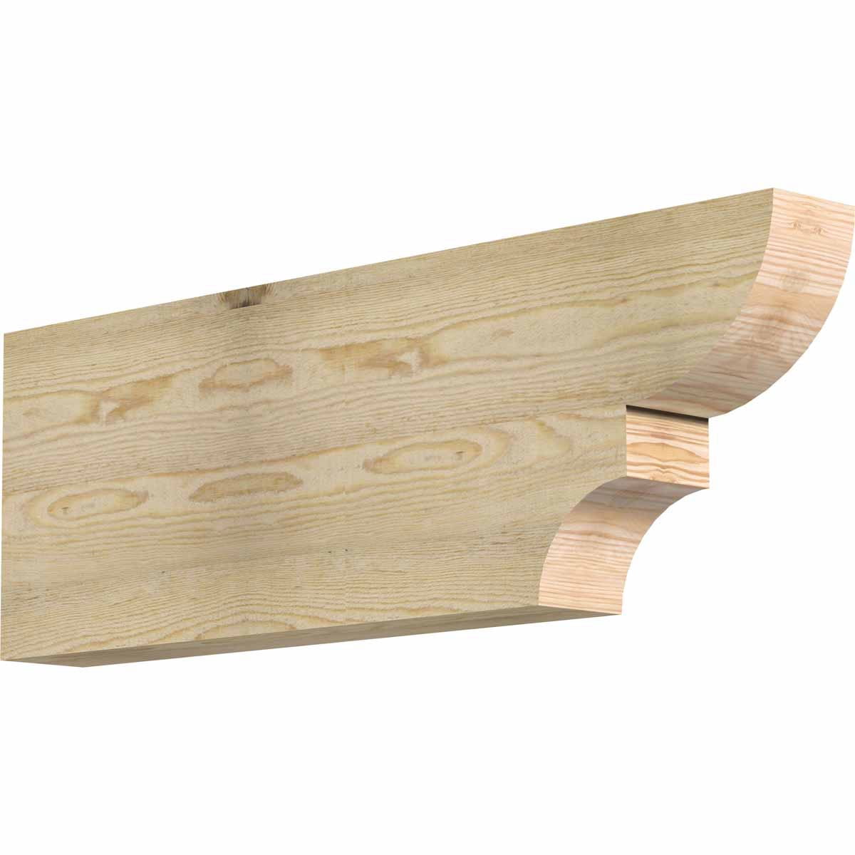 4"W x 12"H x 36"L Ridgewood Rough Sawn Rafter Tail, Douglas Fir ...