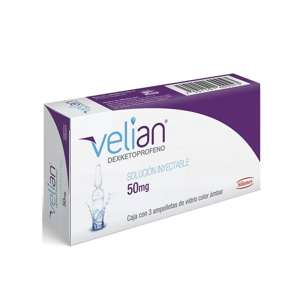 Velian 50 mg Solución Inyectable Caja Con 3 Ampolletas Velian LOCION | Bodega Aurrera en línea